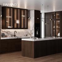 China Classic Wood Kitchen Cabinets offering classic design and robust construction to support kitchen organization and long-lasting for sale