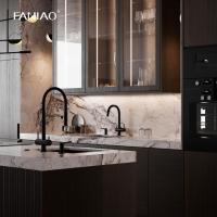 China Classic Wood Kitchen Cabinets offering classic design and robust construction to support kitchen organization and long-lasting for sale