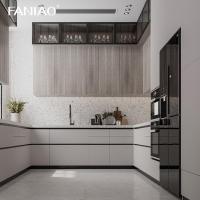 China Factory Direct Wood Melamine Kitchen Cabinet 18mm Plywood Custom Sizes for sale