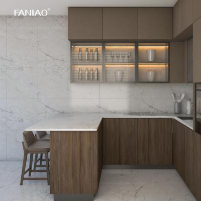 China 18mm Melamine Compact Kitchen Cabinet for Hotels & Small Spaces - Custom Mini Kitchenette with Integrated Appliances for sale