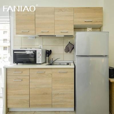 China Custom 18mm Melamine Kitchen Cabinets for Hotel Apartments - Modular Countertop with Cabinet Systems for sale