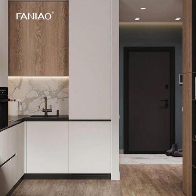 China 18mm Melamine Kitchen Cabinets All-in-One Mini Kitchenette with Integrated Appliances for Apartments and Hotels for sale