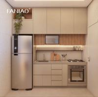 China 18mm Melamine Mini Kitchenette Cabinet for Hotel & Apartment Projects with Customizable Design Options for sale