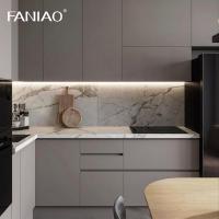 China High End Small Kitchen Cabinet Set Flat Pack Mini Kitchenette For Apartment Hotel for sale