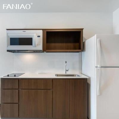 China 18mm Modular Kitchen Cabinet All-in-One Unit with Integrated Sink and Appliances for Small Apartments for sale