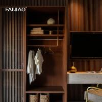 China Custom Wooden Hotel Wardrobe Closet 18mm Plywood with DTC Hardware for sale