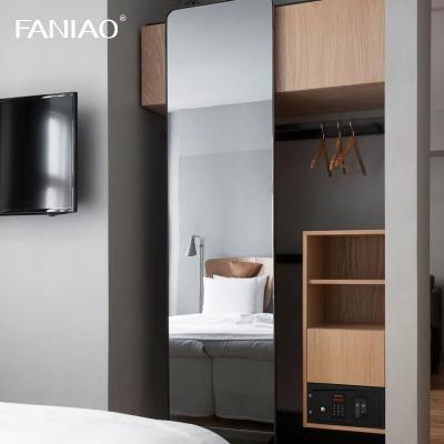China Modern Wooden Bedroom Wardrobe 18mm Plywood for Hotel Apartment Building Project for sale