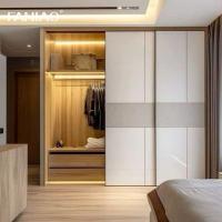China Custom Hotel Wardrobe with Sliding or Hinged Doors 18mm Plywood MDF Solid Wood for sale