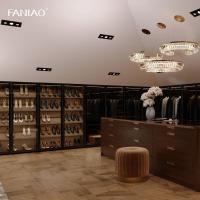 China Customized Walk In Wardrobe Closet Modern Wooden Portable Wardrobe Room Cabinets 18mm Plywood for sale