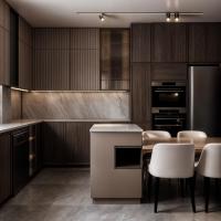 China Kitchen Storage Wood Grain Modular Kitchen Cabinets Complete Sets for sale
