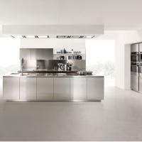 China 304 Stainless Steel Kitchen Cabinet with Smart Customization for Villas - 18mm Plywood/Particle Board Options for sale