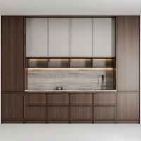 China Antique Ash Solid Wood Kitchen Cabinet Frame-line Door Panel Wood Veneer 18mm Plywood for sale