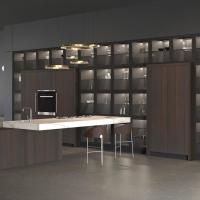 China Luxury Wooden Wall Hanging Modular Kitchen Cabinet with Smart Custom Design 18mm Plywood for sale