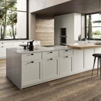 China White Shaker Lacquer Kitchen Cabinet Set 18mm Plywood Pre-Assembled for Contractors for sale