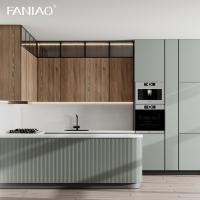 China Custom White Lacquer Finish Plywood Kitchen Cabinets 18mm Classic Shaker Style Handless Modular for sale