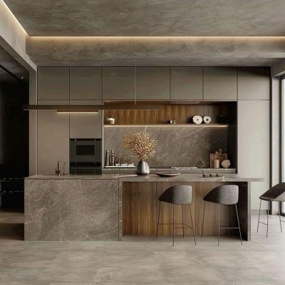 China Complete Kitchen Cupboards Furniture Set Modern Custom Kitchen Cabinets Design for sale