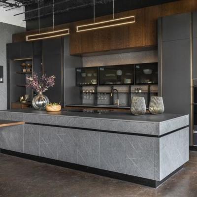 China PVC Lacquer Modular Kitchen Cabinet Custom Wooden Kitchen Cupboard 18mm Plywood MDF for sale