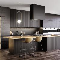 China Modern Kitchen Designs Luxury Customized Color Design Complete Kitchen Cabinets For Villa for sale