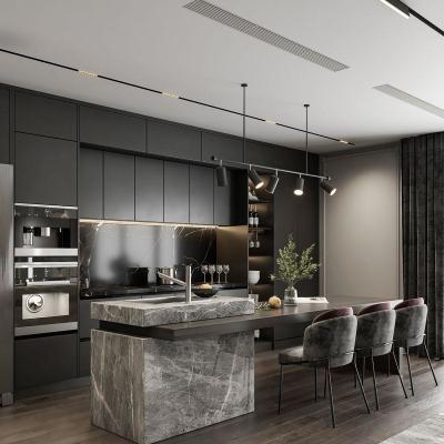 China Customizable Kitchen Cabinet Set MDF Plywood Solid Wood Acrylic Lacquer Matt High Gloss PVC PET Melamine 18mm for sale
