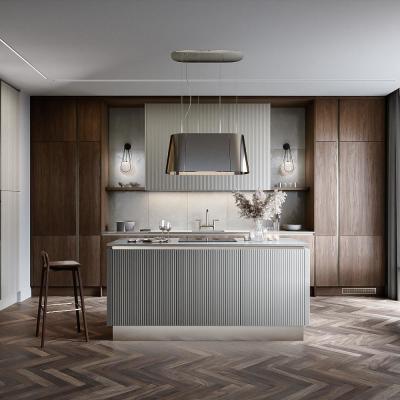 China Matte Black Wall Mounted Kitchen Cabinet with Pull Down Organizer 800mm LED Strip Soft Close Hinges for sale