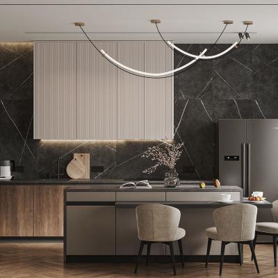 China Wholesale PVC Modern Modular Kitchen Cabinet Set Solid Wood 18mm Moisture Resistant for sale