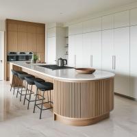 China Custom Modular Kitchen Cabinet Wall Hanging 18mm E1 Particle Board Soft Close Hinges Modern Design for sale