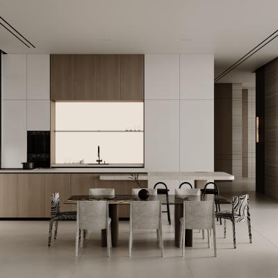 China White Painted Solid Wood Kitchen Cabinet Set for Apartment with Soft Close Hinges for sale