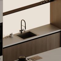 China White Painted Solid Wood Kitchen Cabinet Set for Apartment with Soft Close Hinges for sale