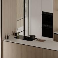 China White Painted Solid Wood Kitchen Cabinet Set for Apartment with Soft Close Hinges for sale