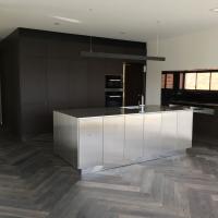 China Prima Pull Down Kitchen Cabinet Kitchen Cabinets Modern Aluminum Mirror Polished Brushed Kitchen Cabinets for sale