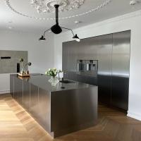 China Prima Pull Down Kitchen Cabinet Modern Aluminum 600mm Mirror Polished Brushed Finish for sale