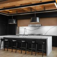 China Australian Kitchen Cabinet Wooden Modular Melamine Luxury Modern Kitchen Furniture Cabinets for Villa for sale