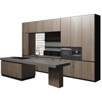 China Factory Direct High Gloss Melamine Kitchen Cabinets 16mm MDF Modern Lacquer Cupboard for sale