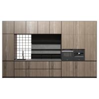 China Factory Direct High Gloss Melamine Kitchen Cabinets 16mm MDF Modern Lacquer Cupboard for sale