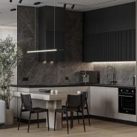 China Modern White Oak Wood Veneer Frameless Handleless Kitchen Cabinet 18mm Plywood for sale