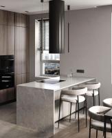 China Modern Melamine Kitchen Cabinets 18mm Custom Modular Pantry Contractor Kitchen Cabinets for sale