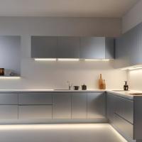 China High Quality Complete Kitchen Interior Set Aluminum European Style Kitchen Cabinet Solid Wood for sale