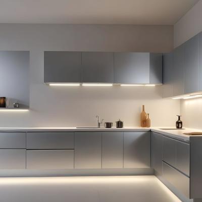 China High Quality Complete Kitchen Interior Set Aluminum European Style Kitchen Cabinet Solid Wood for sale
