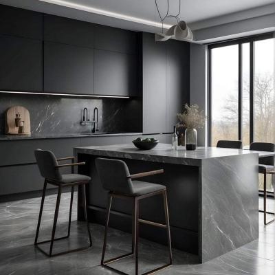 China Modern European Complete Kitchen Set Smart Wood MDF Matt Lacquer Finish with Faucet 120cm Sink Cabinet for sale