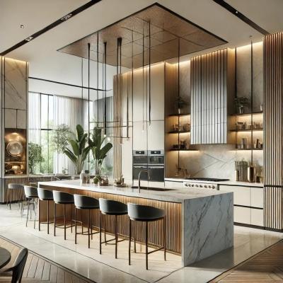 China Solid Ash Wood Kitchen Cabinets Light Brown 304 Stainless Steel Countertop Sink Apartment for sale