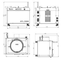 China Fiber Laser Source 4000w 6000w 10000w 20000w Multi-module Cw Fiber Lasers Power RFL-C12000 for Laser Cutting Welding for sale
