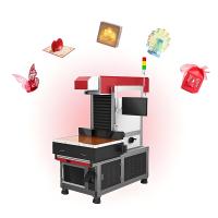 China Fast Speed Laser Marking and Cutting Machine Designed for Fabric Leather Label Wedding Card Laser Cutting Condition New for sale