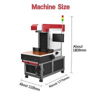 China Fast Speed Laser Marking and Cutting Machine Designed for Fabric Leather Label Wedding Card Laser Cutting Condition New for sale