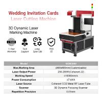 China Fast Speed Laser Marking and Cutting Machine Designed for Fabric Leather Label Wedding Card Laser Cutting Condition New for sale