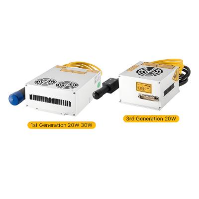 China For Cloudray New 20W/30W Laser Fiber Source for Condition Marking Machine for sale