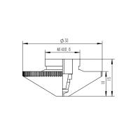 China LRTN01/02 Professional Design High Performance M14 D32 Exquisite Structure Laser Cutting Nozzle for Raytools for sale