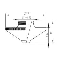 China LWSN01/02 Quality Guarantee China Factory New Style Fiber Copper Laser Nozzle for WSX Cutting Head for sale