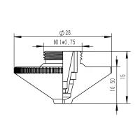 China LWSN01/02 Quality Guarantee China Factory New Style Fiber Copper Laser Nozzle for WSX Cutting Head for sale