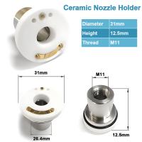 China D31 M11 Laser Ceramics Nozzle Holder for MAX 3000w Laser Cutting Head with 1064nm Wavelength for sale