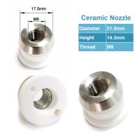 China 3000W Ospri Laser Ceramic Ring Nozzle Holder M8 H14.3 3D Nozzle Holder for 1064nm Cutting Head for sale
